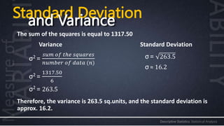 Measure of Variability Report.pptx | Business Accounting & Finance | Business