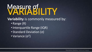 Measure of Variability Report.pptx | Business Accounting & Finance | Business