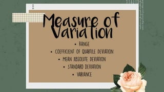 Measure of Variation | PPTX