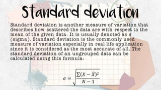 Measure of Variation | PPTX