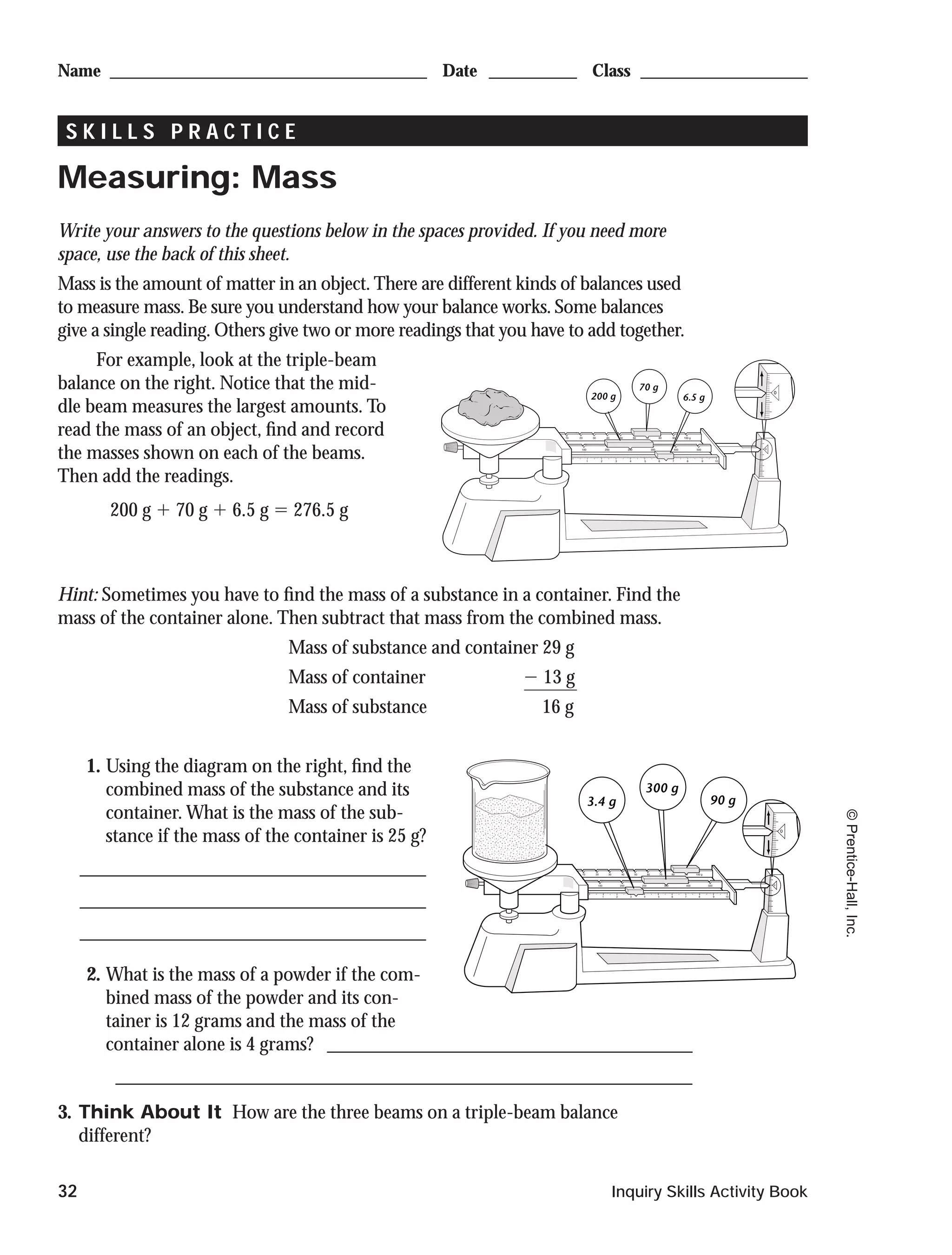 Measure packet bville | PDF