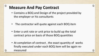 Measure And Pay Contract | PDF