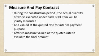 Measure And Pay Contract | PDF