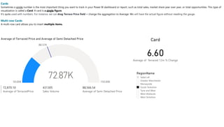 Power BI - Measure performance (Gauges, Cards, KPIs) | PDF