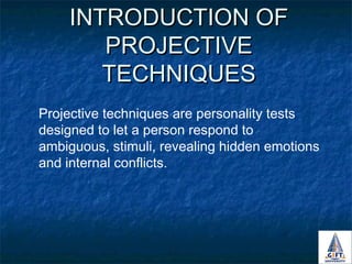 Measure personality by projective technique | PPT