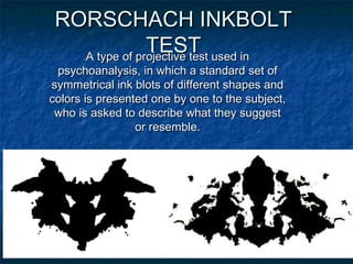 Measure personality by projective technique | PPT