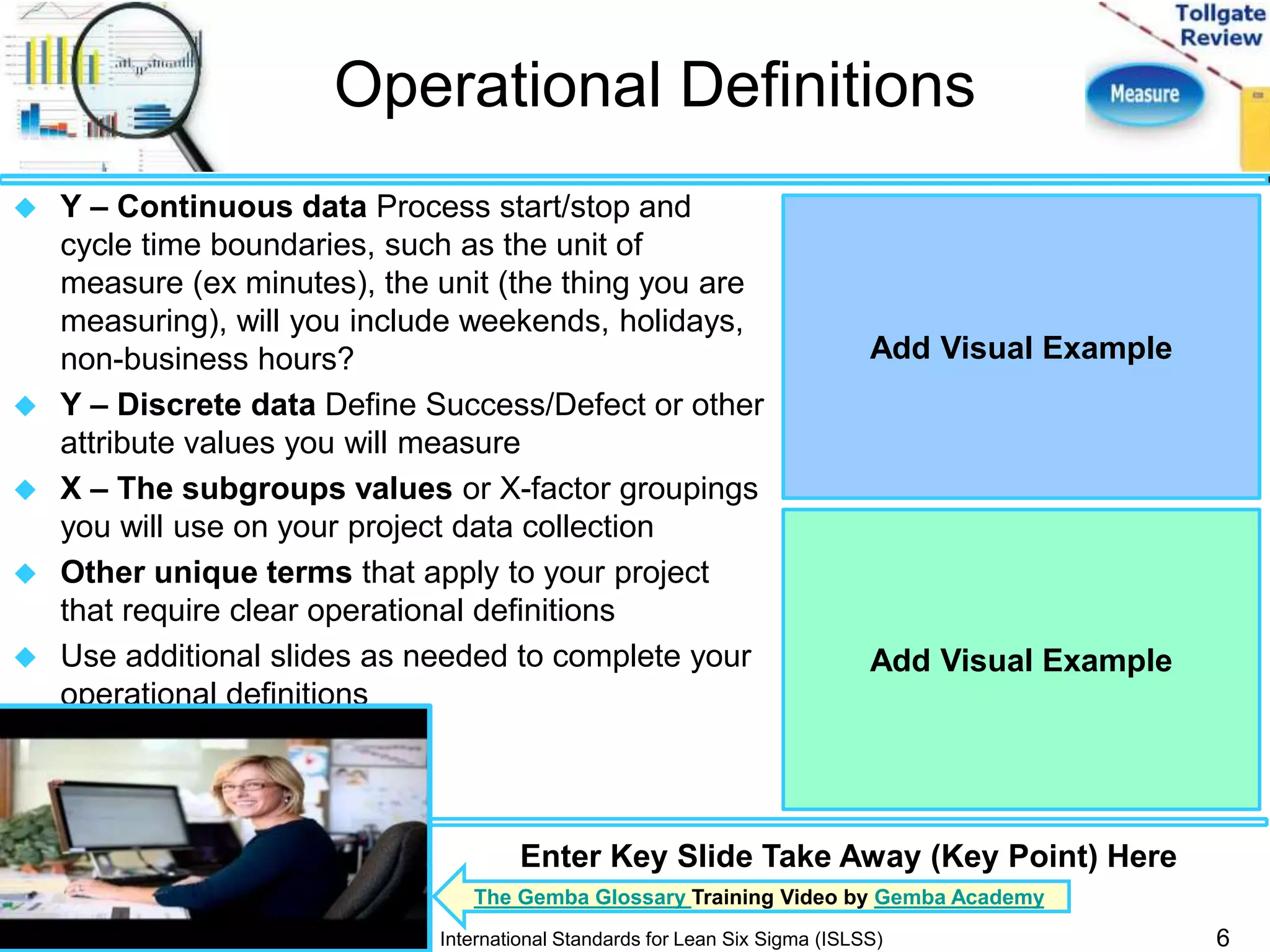 Measure phase lean six sigma tollgate template | PPTX