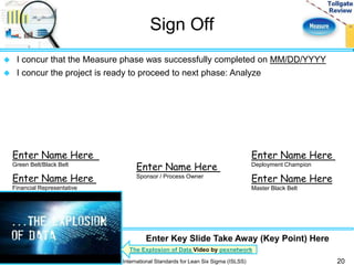 Measure phase lean six sigma tollgate template | PPTX