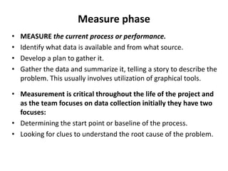 Measure phase - six sigma | PPTX