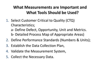 Measure phase - six sigma | PPTX