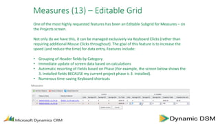 Dynamic DSM Features - Measures | PPTX