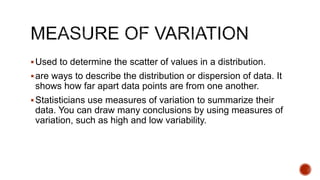 Measures-of-variation-report- advance stat | PPTX