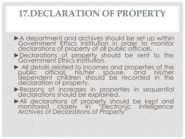 Anti-Corruption Measures | PPT