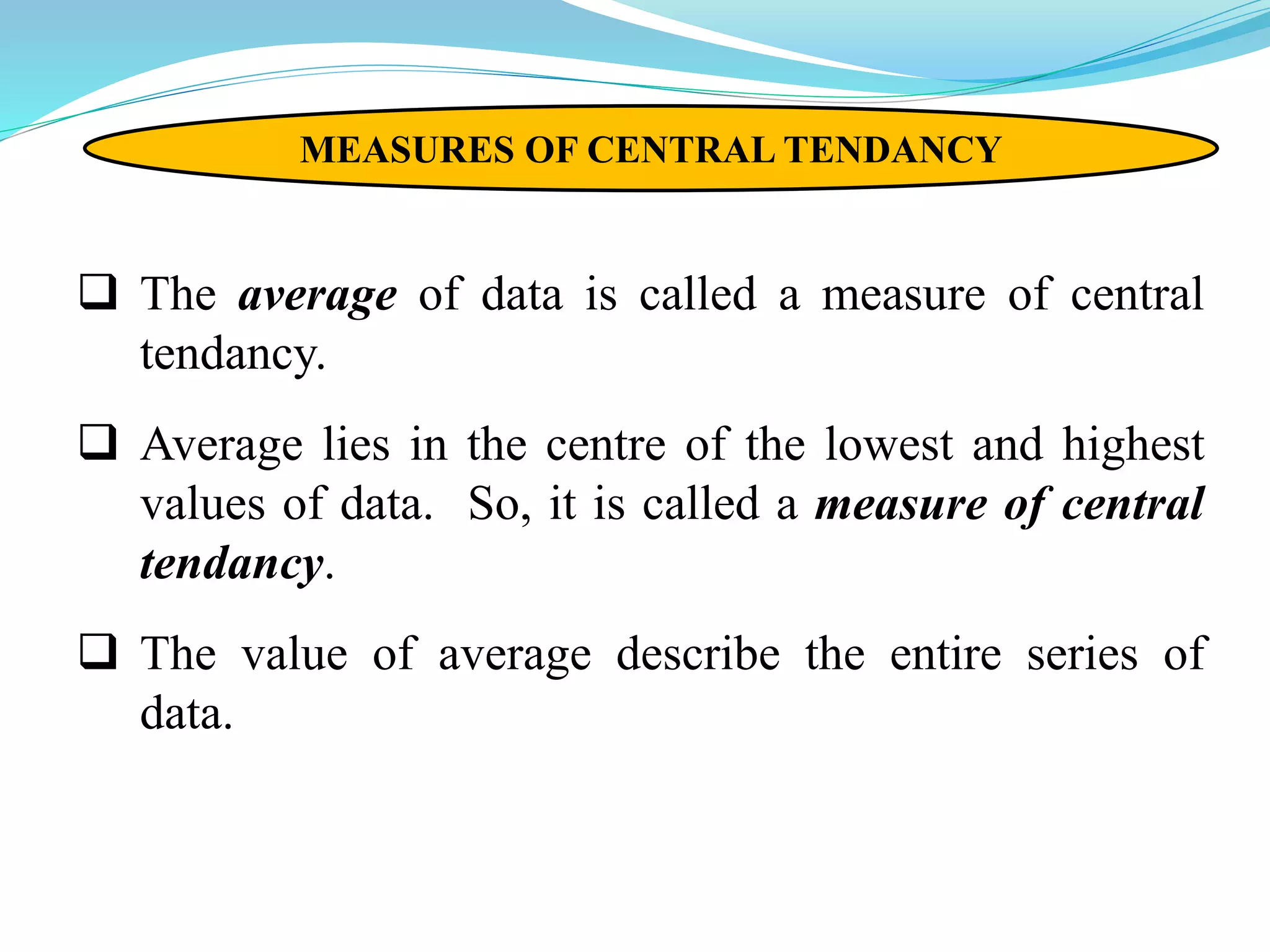 Measures of Central Tendancy | PPT