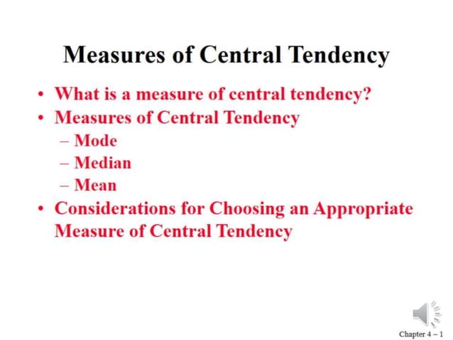 Measures of central tendancy | PPT
