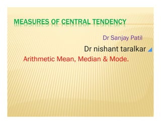 Measures of central tendancy easy to under this stats topic | PDF