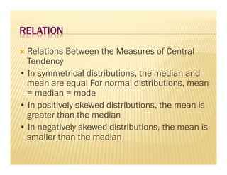 Measures of central tendancy easy to under this stats topic | PDF