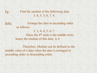 Measures of central tendancy ppt | PPT