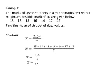 Measures of central tendency | PPTX