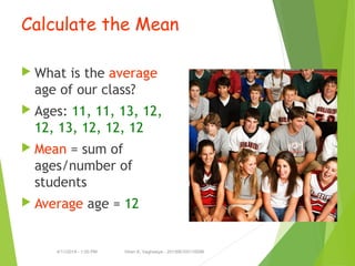 Measures of central tendency | PPT