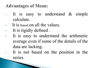 Measures of central tendency | PPT