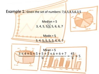 Measures of central tendency | PPT