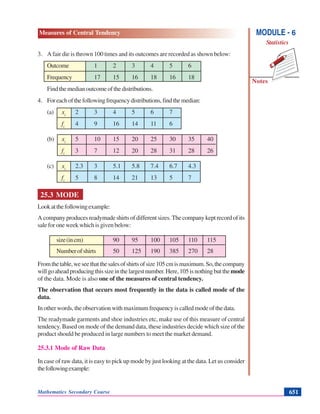 Measures of central tendency - STATISTICS | PDF