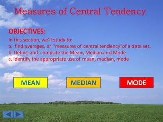 Measures of central tendency | PPT