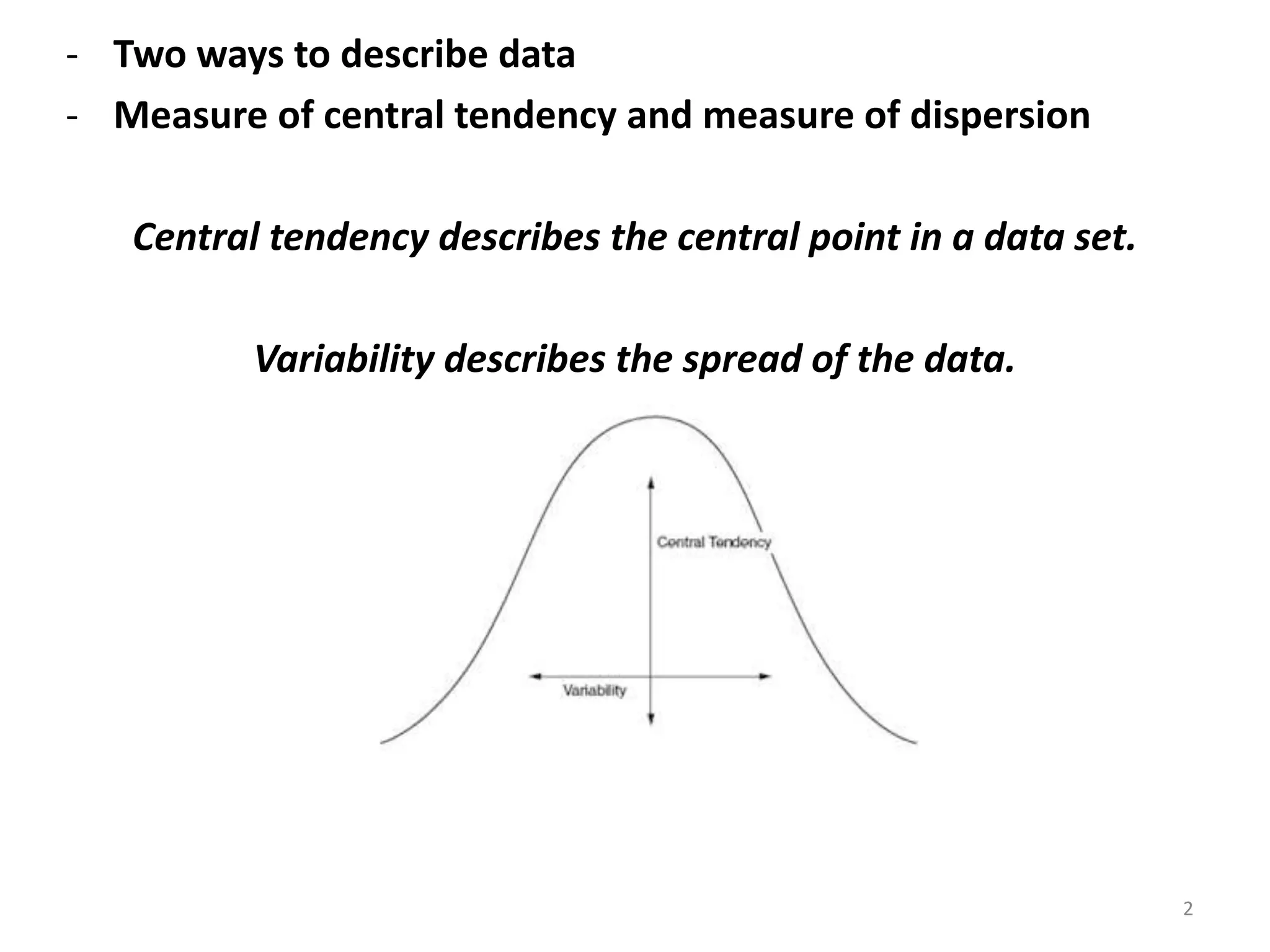 Measures of central tendency | PPTX | Physics | Science