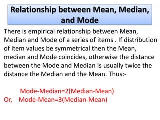 Measures of central tendency | PPTX