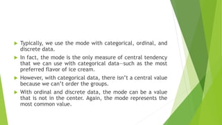 Measures of central tendency | PPT