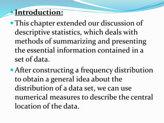 Measures of central tendency | PPTX