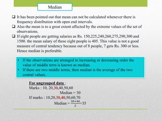 #3Measures of central tendency | PPT