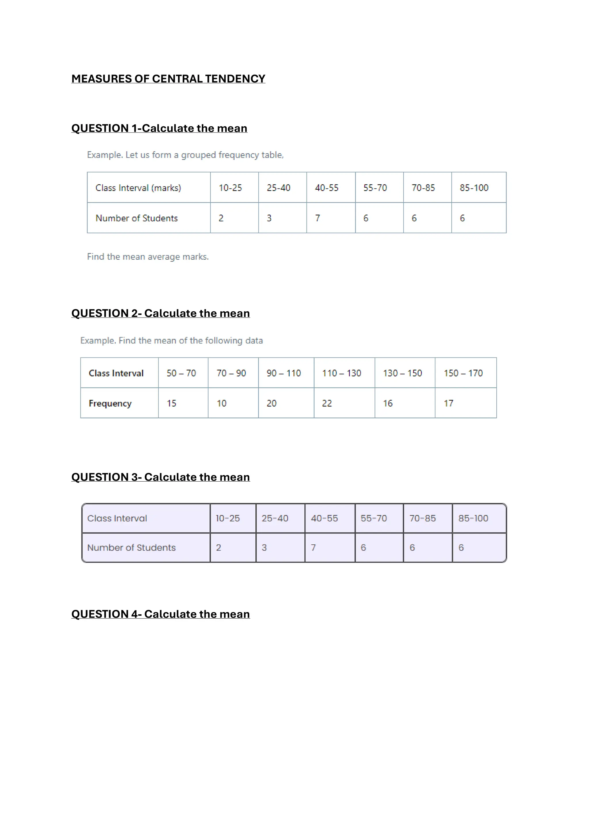 MEASURES OF CENTRAL TENDENCY MATHS PRACTICE QUESTIONS .pdf