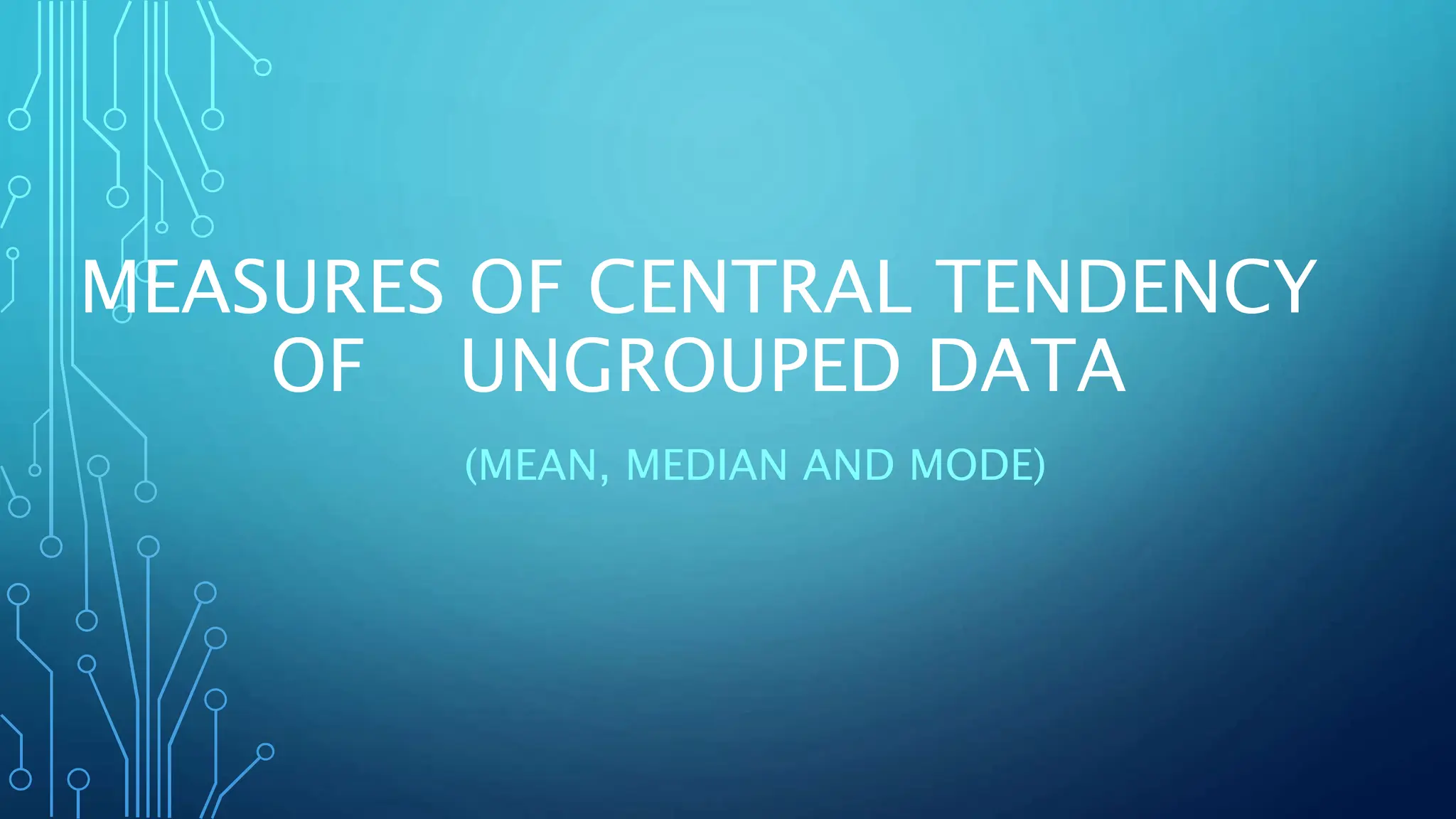 Measures of central tendency.education pptx | PPTX