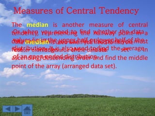 Measures of central tendency ict integration | PPTX