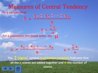 Measures of central tendency ict integration | PPSX