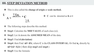Measures of central tendency mean | PPTX