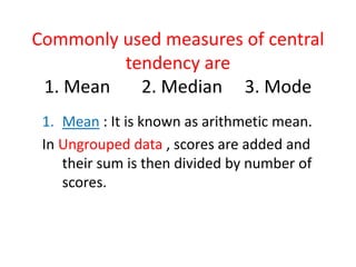 MEASURES OF CENTRAL TENDENCY -mean ppt1.pptx