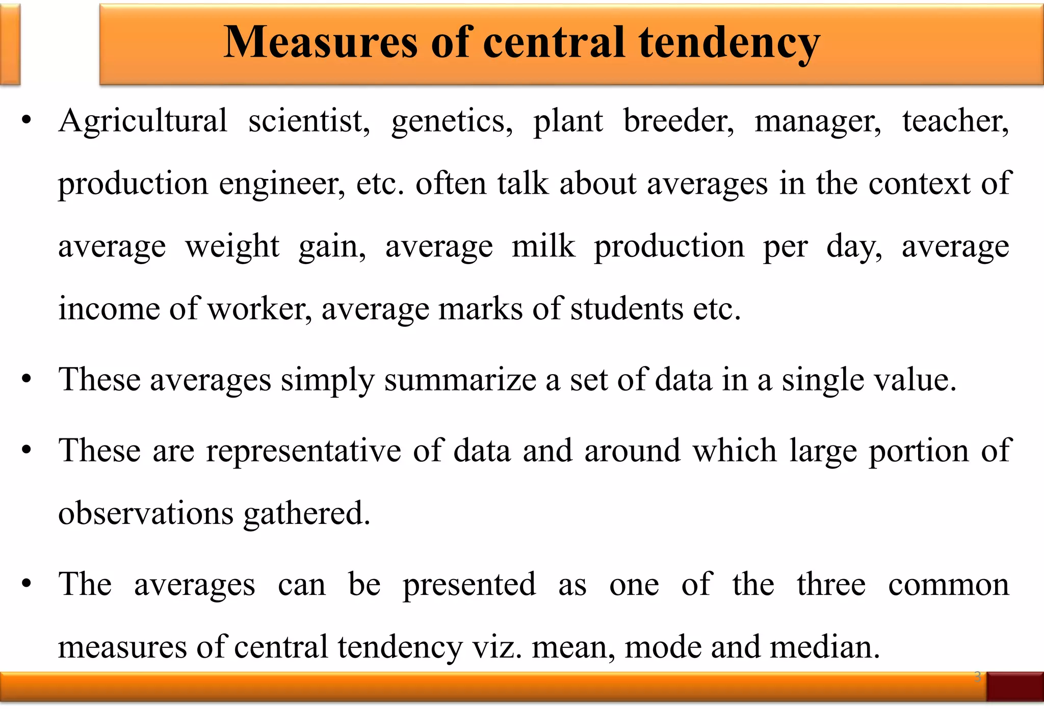 Measures of Central tendency | PPTX