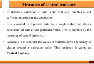 Measures of Central tendency | PPTX