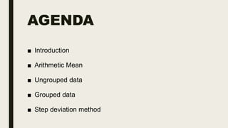 MEASURES OF CENTRAL TENDENCY ARITHMETIC MEAN.pptx