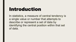 MEASURES OF CENTRAL TENDENCY ARITHMETIC MEAN.pptx