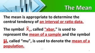 Measures of Central Tendency (mean, median, mode).ppt