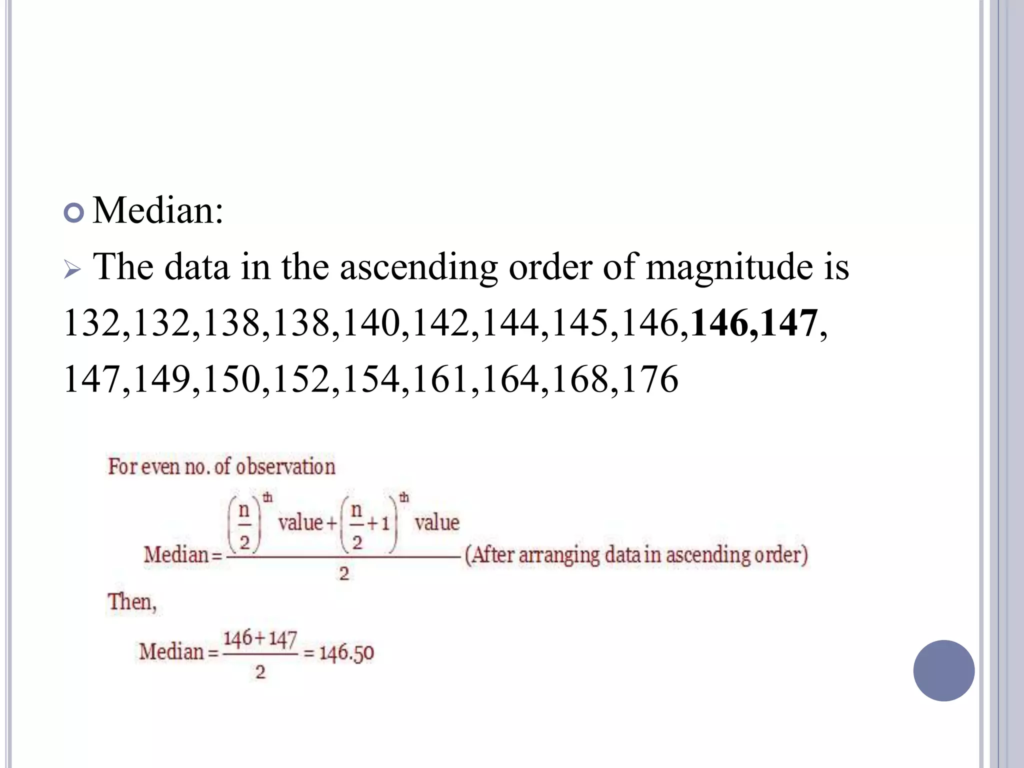 Measures of central tendency and dispersion | PPTX