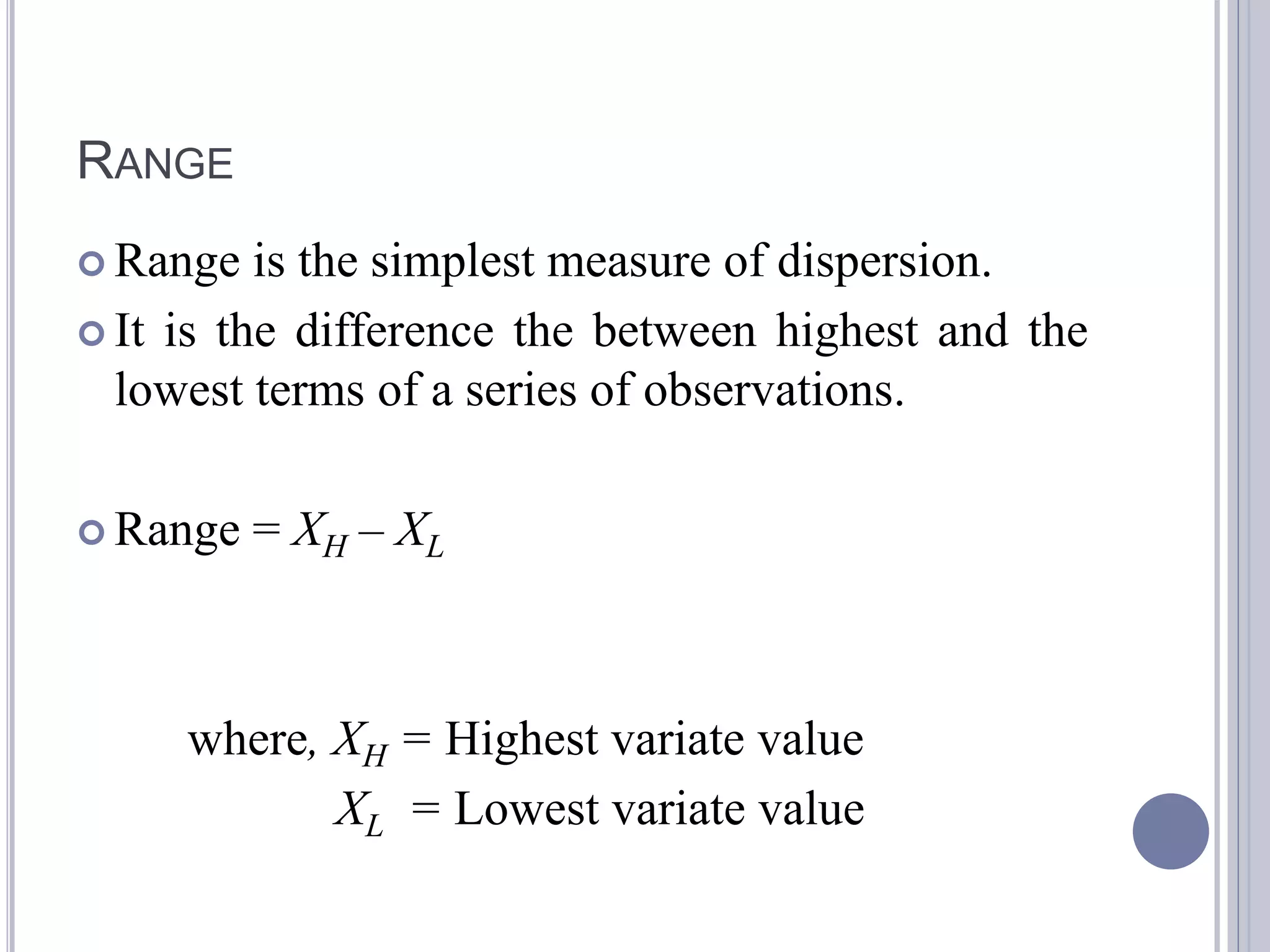 Measures of central tendency and dispersion | PPTX