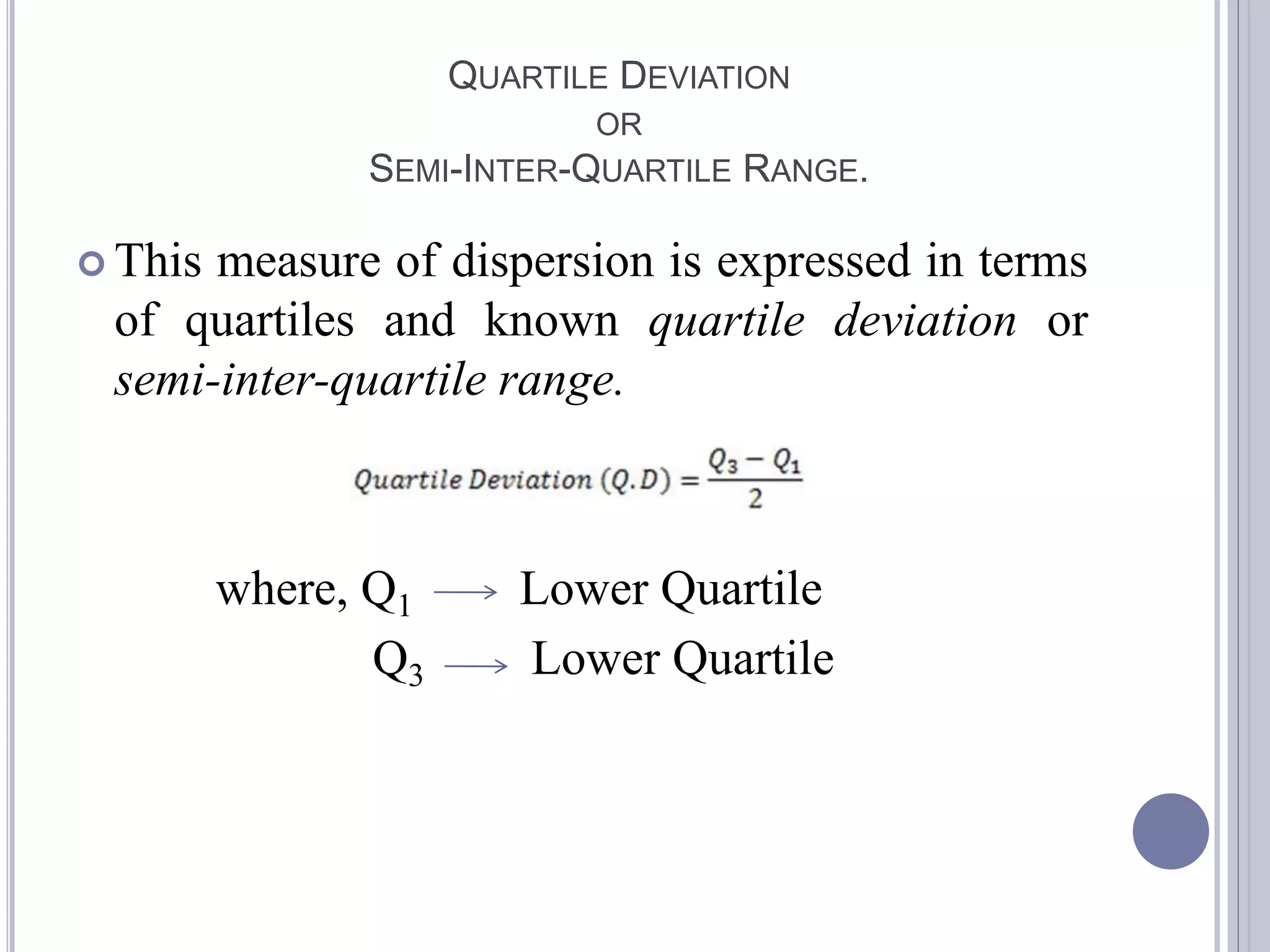 Measures of central tendency and dispersion | PPTX