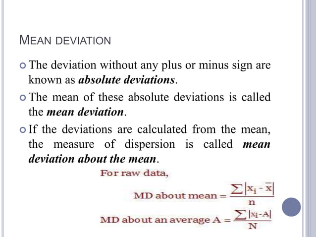 Measures of central tendency and dispersion | PPTX | Physics | Science
