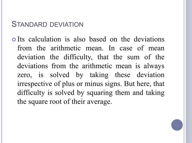 Measures of central tendency and dispersion | PPTX | Physics | Science