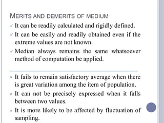 Measures of central tendency and dispersion | PPTX
